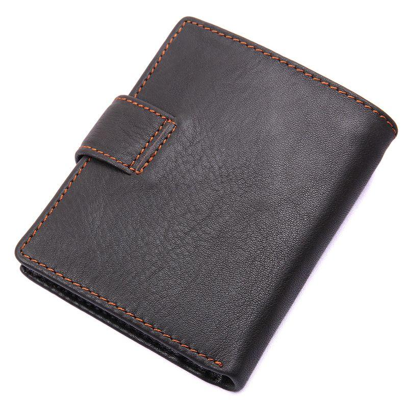 Tuccipolo 8149a genuine leather big capacity black wallet with card ho
